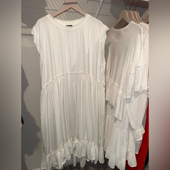 ARULA | Dresses | Arula Cream Ruffle Hem Dress | Poshmark